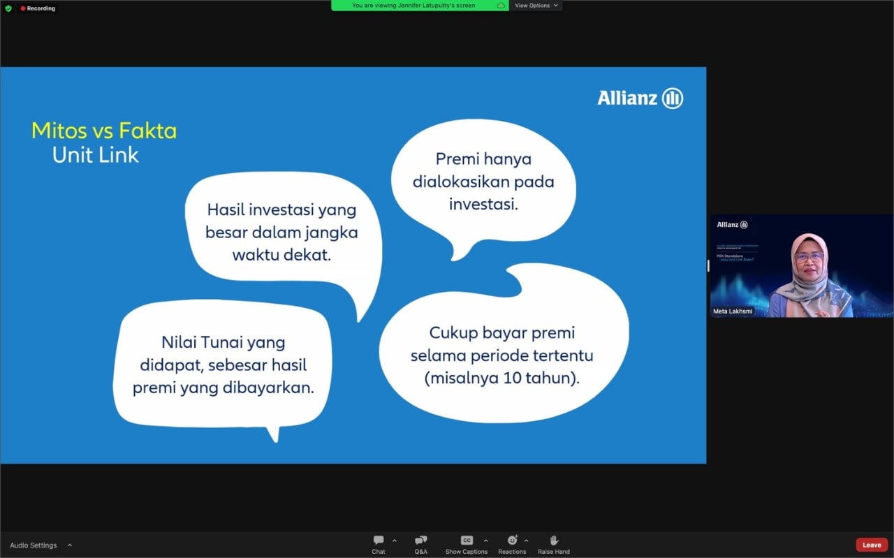 Murni vs. Unit Link, Allianz Indonesia Kupas Tuntas Pilihan Asuransi ...